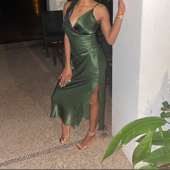 Zara | Dresses | Zara Satin Gown | Poshmark